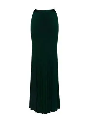 HERVE L. LEROUX Fishtail Skirt - Green