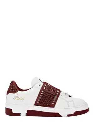 Philipp Plein Stud-embellished Low-top Sneakers - Red