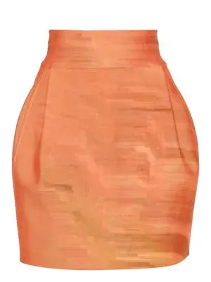 HERVE L. LEROUX Bandage Tulip Mini Skirt - Orange