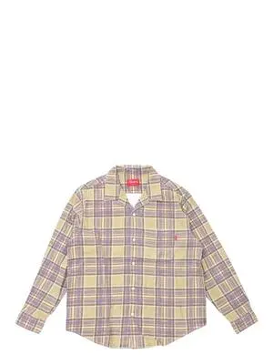 Supreme Printed Plaid Shirt - Tan