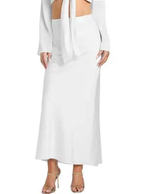 MARCIANO Monica Maxi Skirt - White Peaks