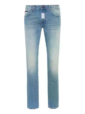 Philipp Plein Low-rise Skinny Jeans - Blue