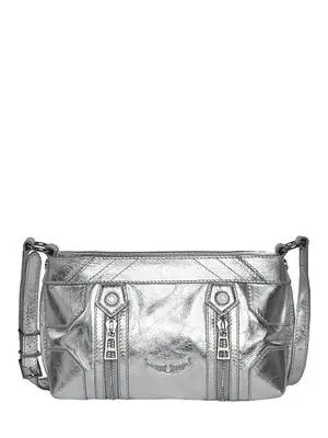 Zadig&Voltaire Metallic-leather Shoulder Bag - Silver