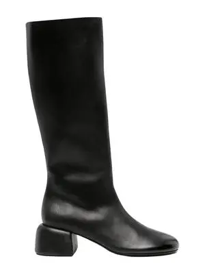 Marsèll 50mm Basata Leather Knee-high Boots - Black