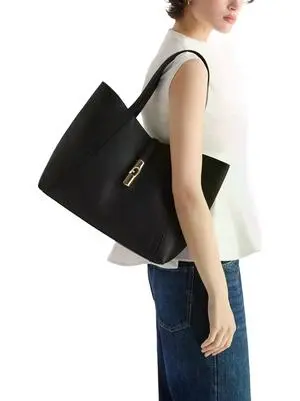 Furla Large Goccia Tote Bag - Black