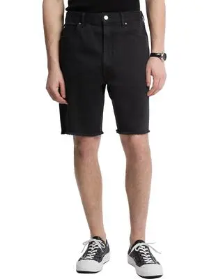 Michael Kors Frayed Denim Shorts - Black