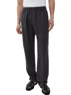 AUTO-REPLY Relaxed Fit Linen Pants