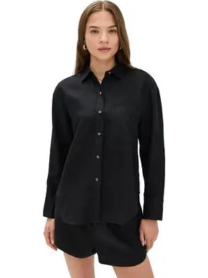 LE BOP Estelle Linen Shirt - Black