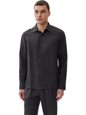 AUTO-REPLY Andrew Linen Shirt - Granite