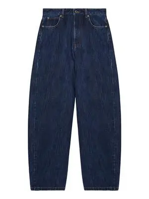 Loewe Curved Leg Cotton Jeans - Blue