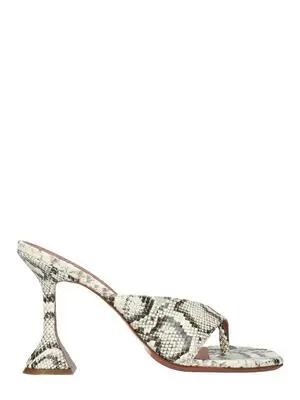 Amina Muaddi Shiona 95 Heeled Mules - Beige