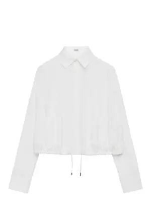 Loewe Silk-blend Balloon Shirt - White