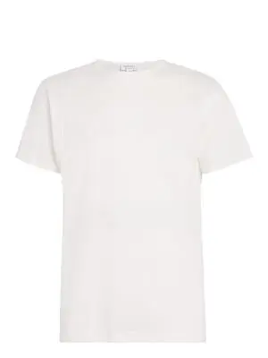 Sunspel Cotton Mesh Cellular Crew-neck T-shirt - White