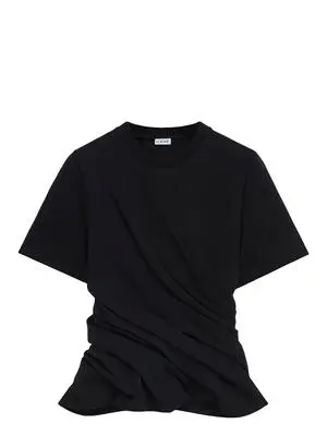 Loewe Twist-detail T-shirt - Black