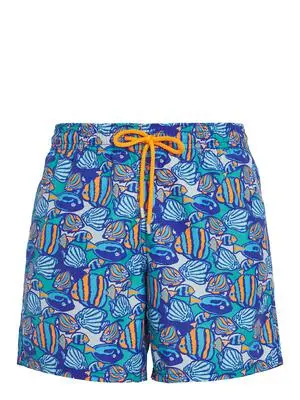 Vilebrequin Printed Moorea Swim Shorts - Blue