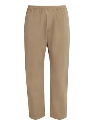 Barena Venezia Cotton-stretch Drawstring Trousers - Beige