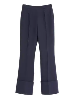 VALENTINO Wool-Silk Flared Trousers