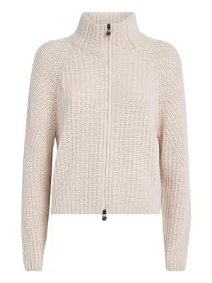 Iris Von Arnim Cashmere Ribbed Grandosa Sweater - Pink