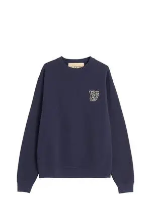 Valentino Garavani Monogram Jersey Sweatshirt - Blue