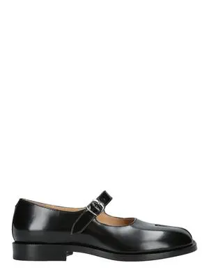 MAISON MARGIELA Leather Tabi Mary Jane Shoes - Black