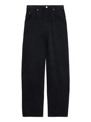 Isabel Marant Jenny Relaxed Fit Denim Pants - Black