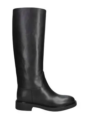 GIANVITO ROSSI Leather Ascott Knee-High Boots Black