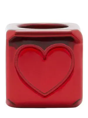 Loewe Heart Dice Bag Charm - Red