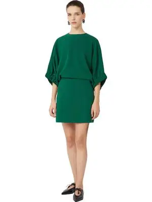 Max Mara Cady Mini Dress - Emerald