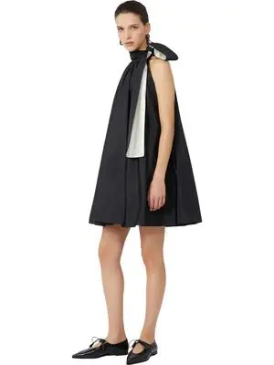 Max Mara Taffeta Mini Dress - Black