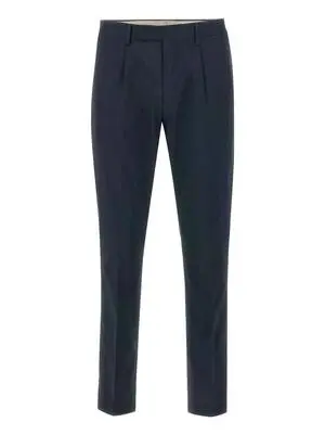 DEVORE INCIPIT Pleated Trousers - Blue