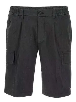 DEVORE INCIPIT Cargo-Pockets Shorts Black