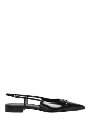 Marni Pointed-Toe Slingback Sandals Black