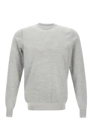 FILIPPO DE LAURENTIIS Crew-neck Long-sleeve Sweater - Grey