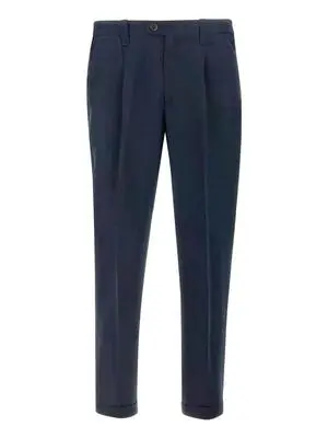 DEVORE INCIPIT Tailored Pleated Trousers - Blue