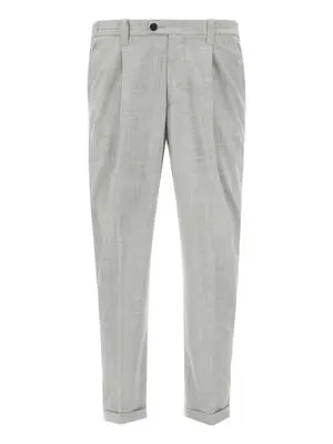 DEVORE INCIPIT Pleated Tailored Trousers - Grey