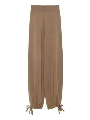 Max Mara Virgin Wool Trousers - Brown