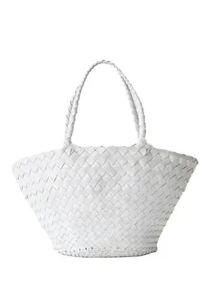 Dragon Diffusion Egola Woven Tote Bag - White