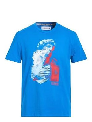 BIKKEMBERGS T-shirt Size Cotton, Elastane - Azure