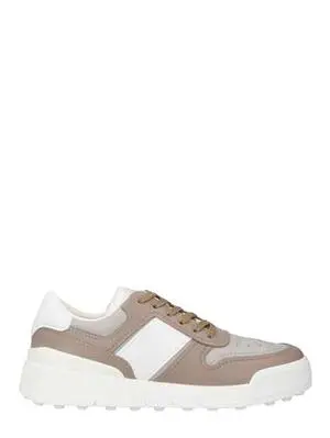 TOD'S Soft Leather Sneakers - Beige