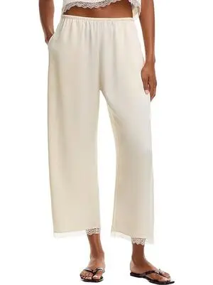 LESET Barb Cropped Pants Creme