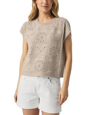 Splendid Crochet Top - Fawn
