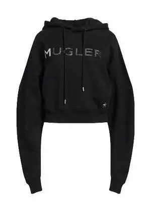 MUGLER Organic Cotton Sweatshirt - Black