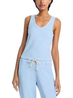 PERFECTWHITETEE Cruise Terry Tank Top - Sky Blue