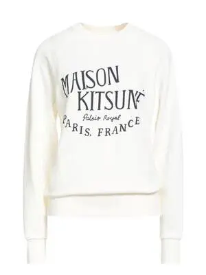 Maison Kitsuné Crewneck Cotton Sweatshirt - White