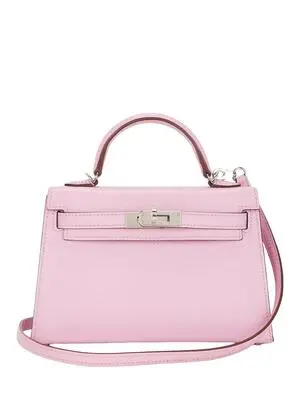 Hermès Epsom Kelly 20 Handbag Mauve Sylvestre