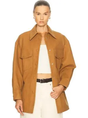 Stella McCartney Suede Overshirt - Wallnut
