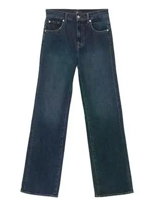 7 For All Mankind Bleached-effect Jeans - Blue