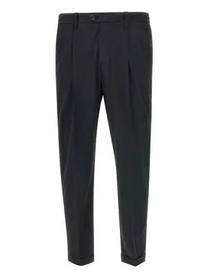 DEVORE INCIPIT Pleated Trousers Black