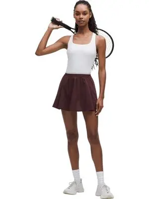 Lululemon Perforated Narrow Waistband Tennis Skirt - Goodnight Plum/light Ivory