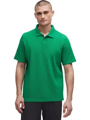 Lululemon Cotton Pique Short-sleeve Polo Shirt - Raceway Green